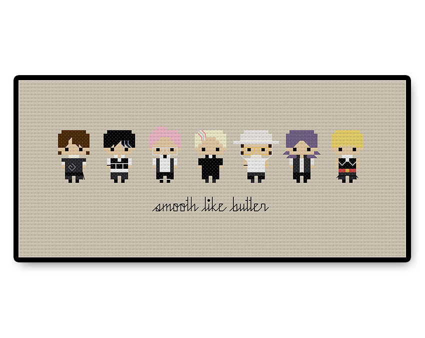 BTS Butter Bite Size - PDF Cross Stitch Pattern – HugSandwich