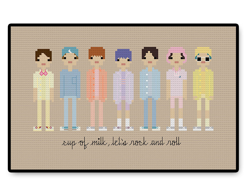 BTS Dynamite - Complete Cross Stitch Kit – HugSandwich