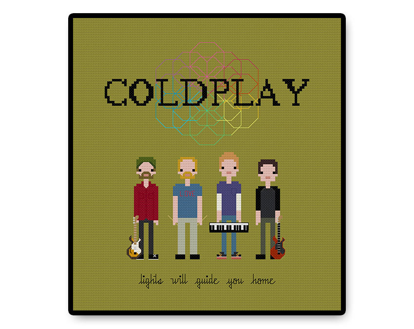 Coldplay - Complete Cross Stitch Kit – HugSandwich